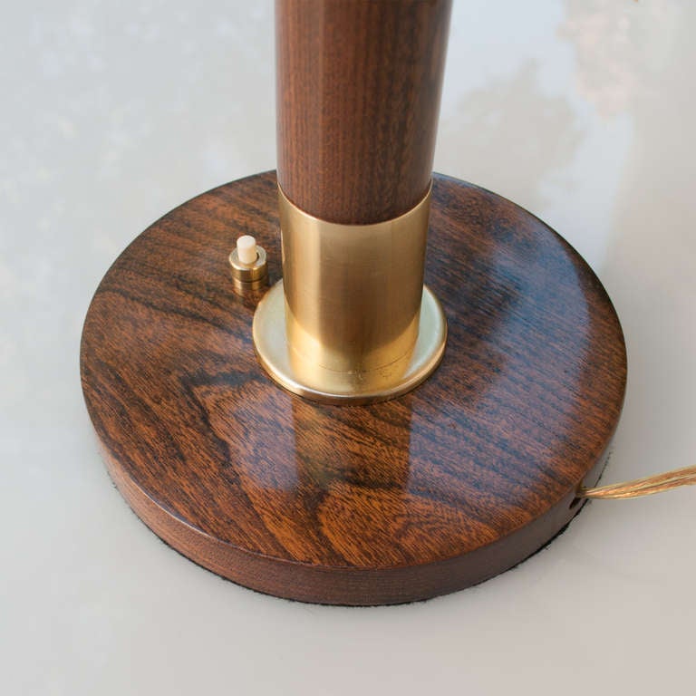 Swedish Art Deco table lamp by Harald Notini for Bohlmarks at 1stDibs