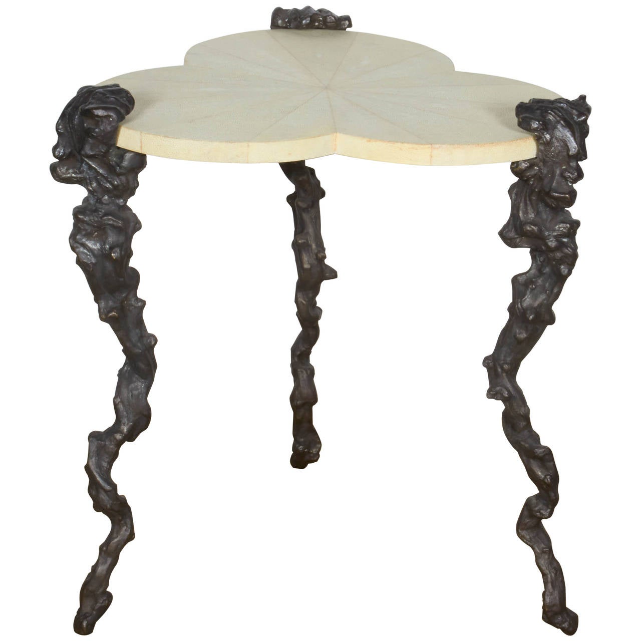 Shagreen Clover Table For Sale at 1stDibs