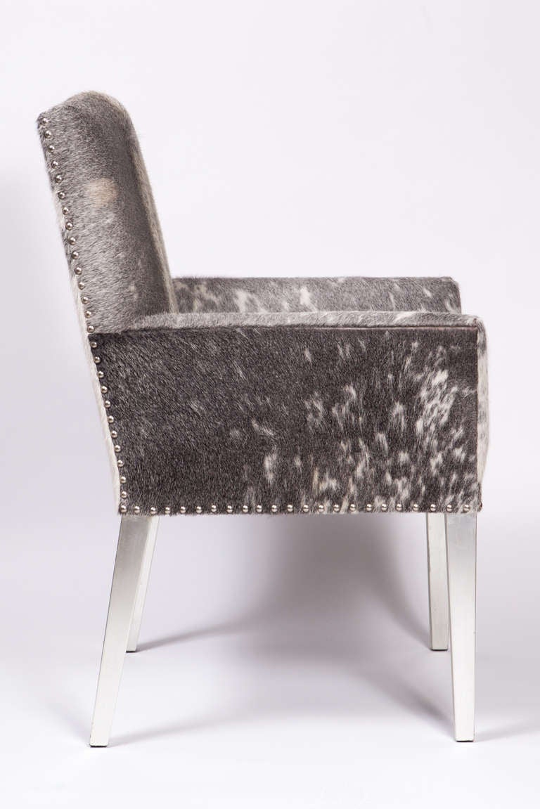 Mid Century Pony Skin Chair at 1stDibs | pony hide chair