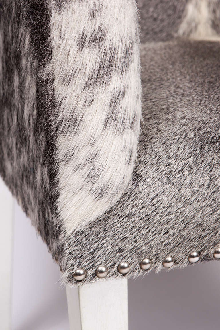 Mid Century Pony Skin Chair at 1stDibs | pony hide chair