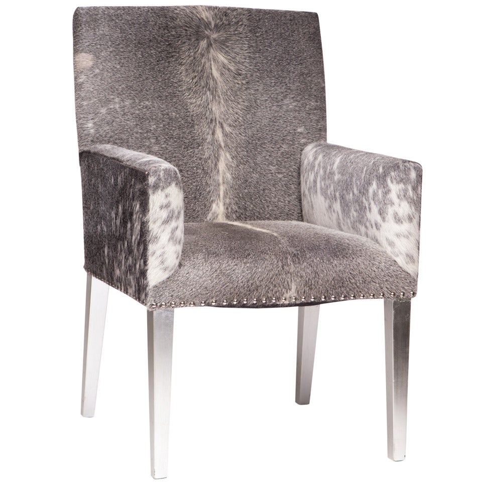 Mid Century Pony Skin Chair at 1stDibs | pony hide chair