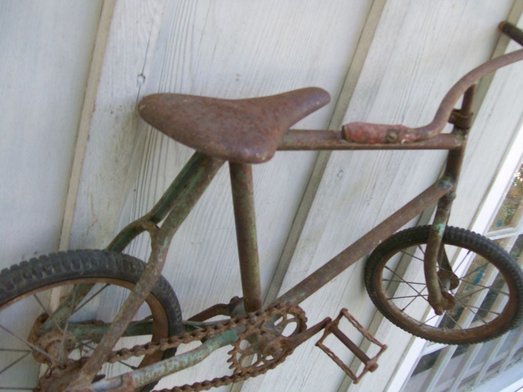 A Turn of the Century Child's Rustic Bicycle Wall Sculpture at 1stDibs