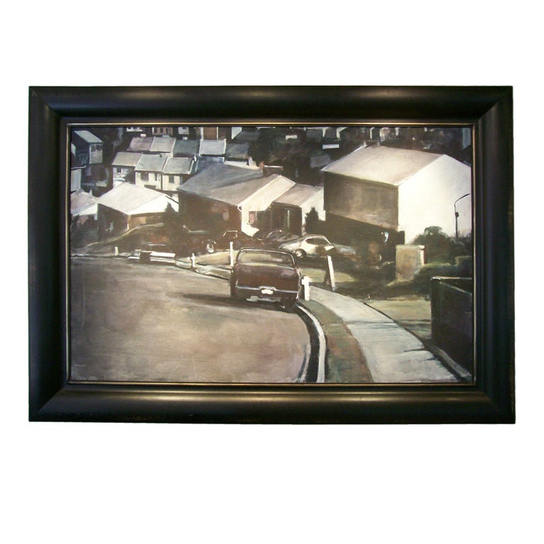 Val Lewton Exceptional Acrylic on Canvas For Sale at 1stDibs