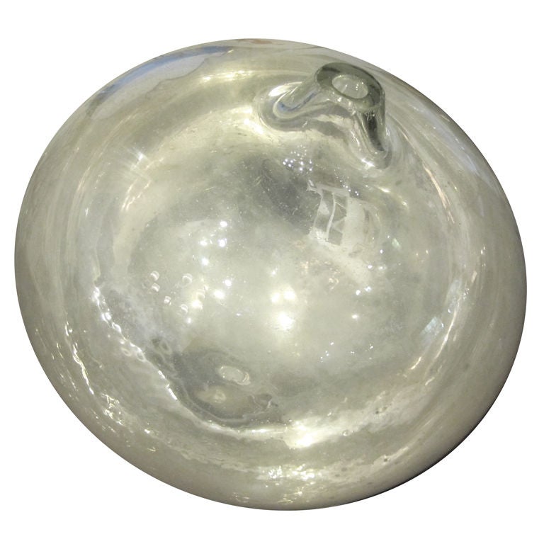 Czech Mercury Glass Gazing Ball at 1stDibs
