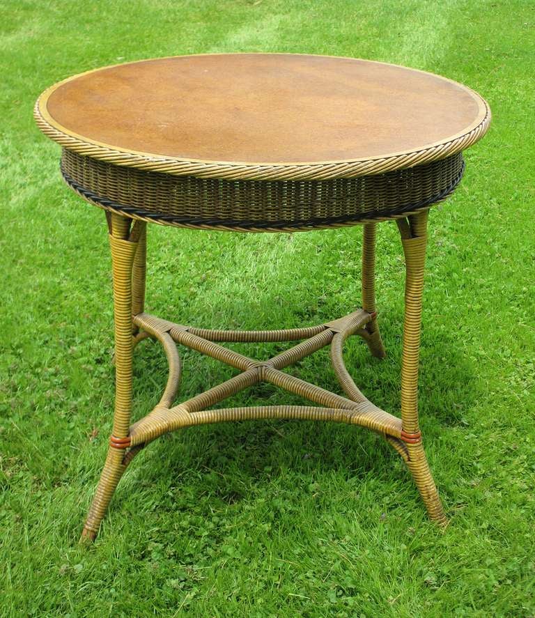 Four-Piece Art Deco Wicker Set at 1stDibs