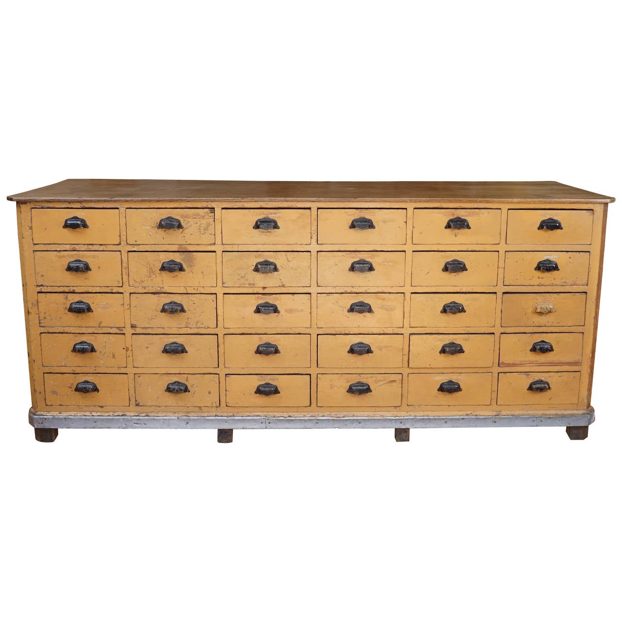 Hardware Store Counter with Drawers on Both Sides at 1stDibs