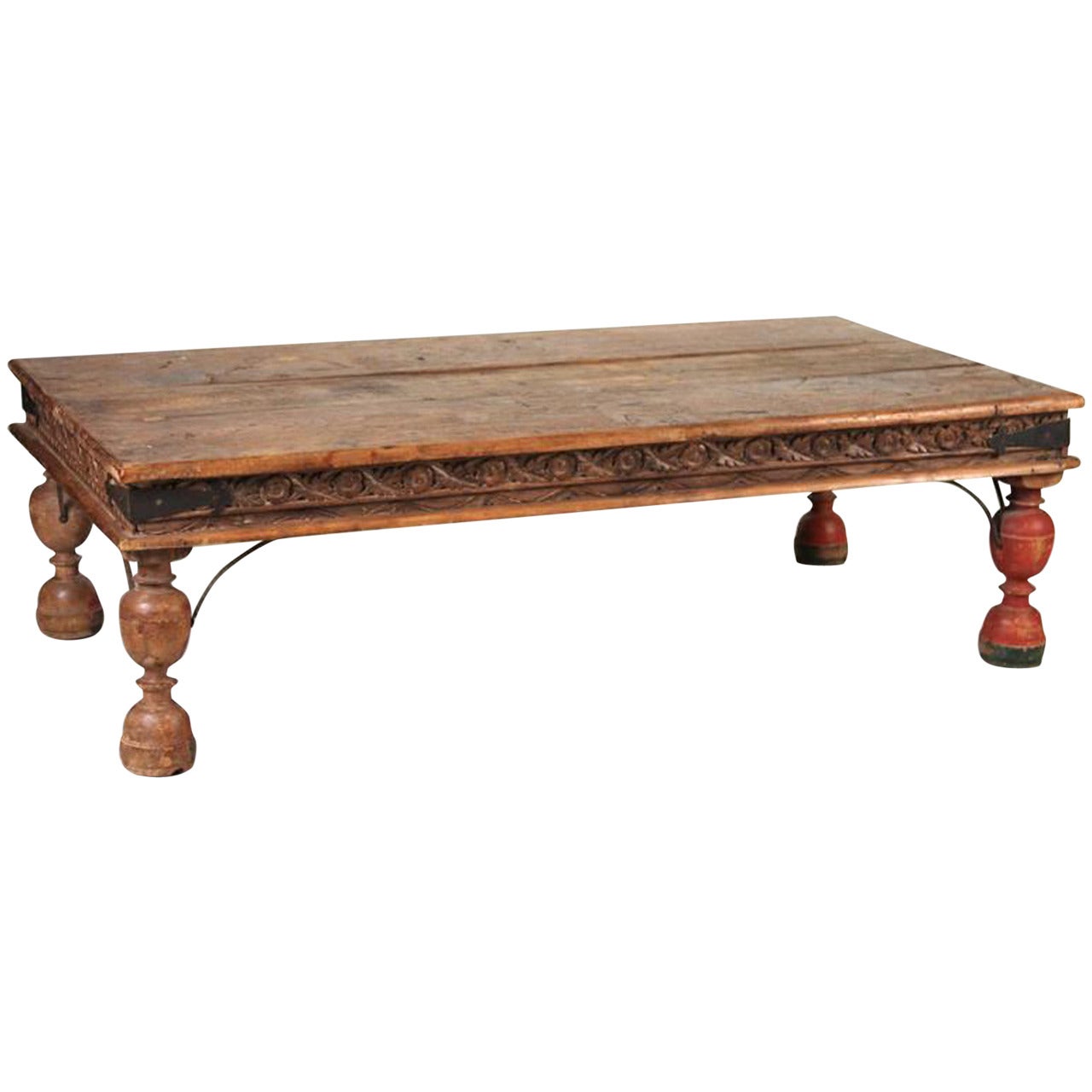 Rustic Large Asian Style Coffee Table at 1stDibs