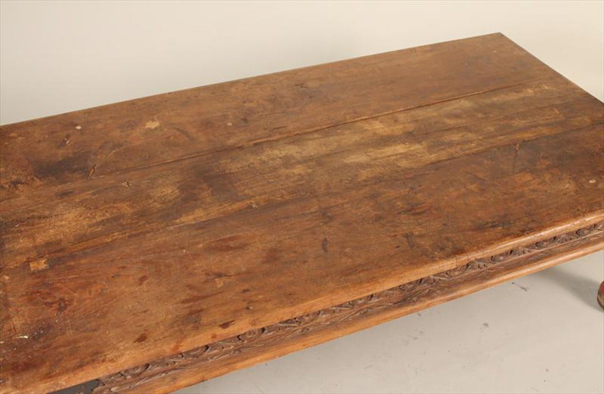Rustic Large Asian Style Coffee Table at 1stDibs