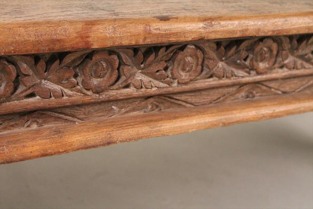 Rustic Large Asian Style Coffee Table at 1stDibs