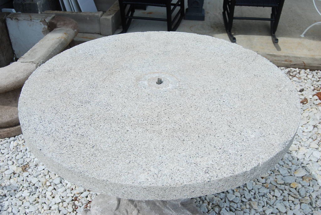 Vintage Cast Stone Table at 1stDibs