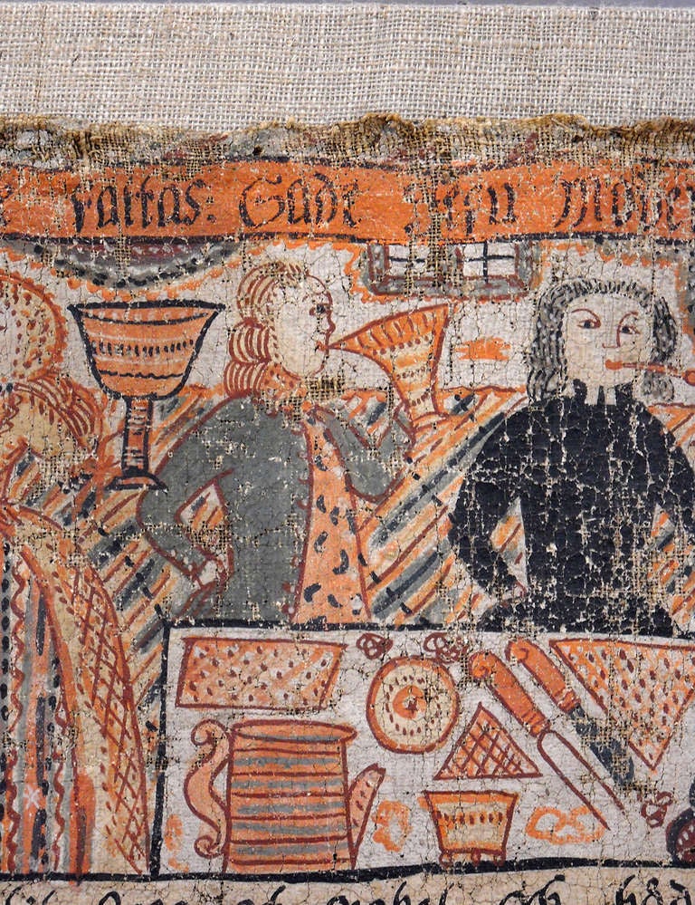 Early Swedish Bonad Fragment at 1stDibs