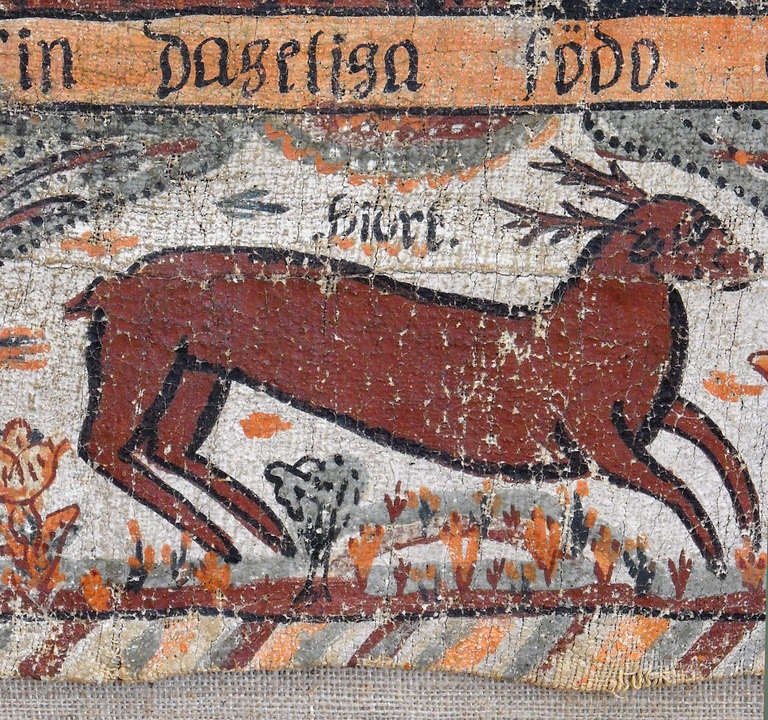 Early Swedish Bonad Fragment at 1stDibs