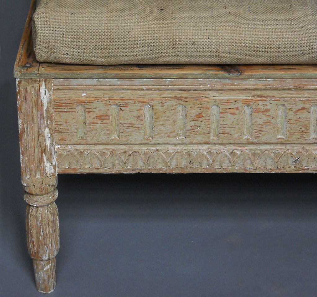 Period Gustavian Divan in Original Paint at 1stDibs