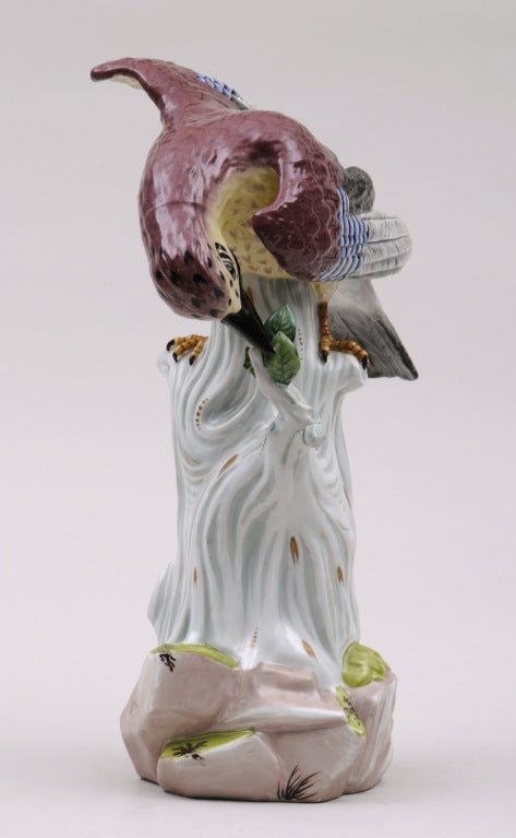 Dresden Porcelain Bird For Sale at 1stDibs