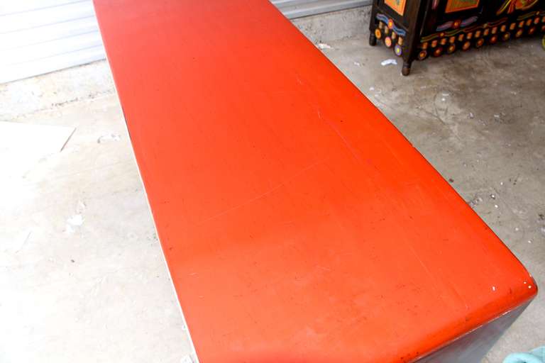 Asian Red Lacquer Console Table at 1stDibs | red lacquer table ...