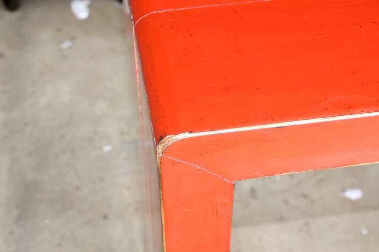 Asian Red Lacquer Console Table at 1stDibs | red lacquer table ...