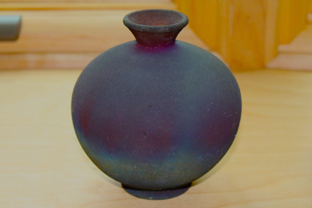 Nice small Raku Vase at 1stDibs | raku vases for sale