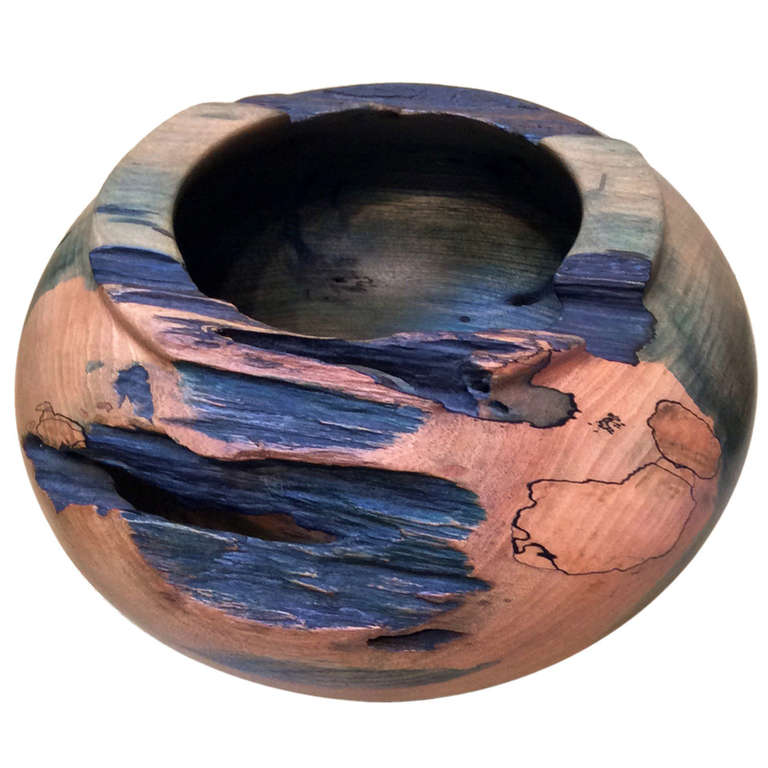 Nice Wood Turned Bowl by New Brunswick Artist Gordon Dunphy at 1stDibs