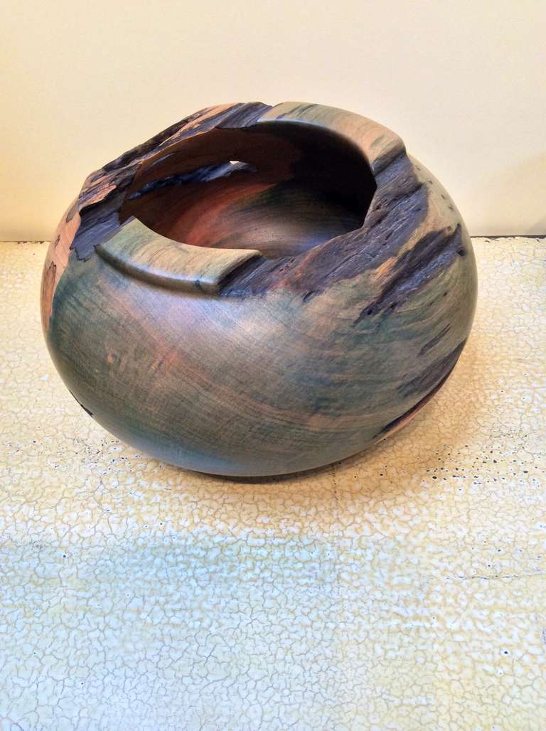 Nice Wood Turned Bowl by New Brunswick Artist Gordon Dunphy at 1stDibs