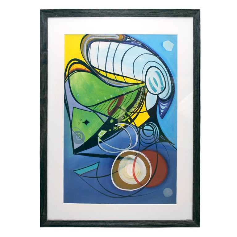 Vibrant abstract by Rupert Picottt at 1stDibs