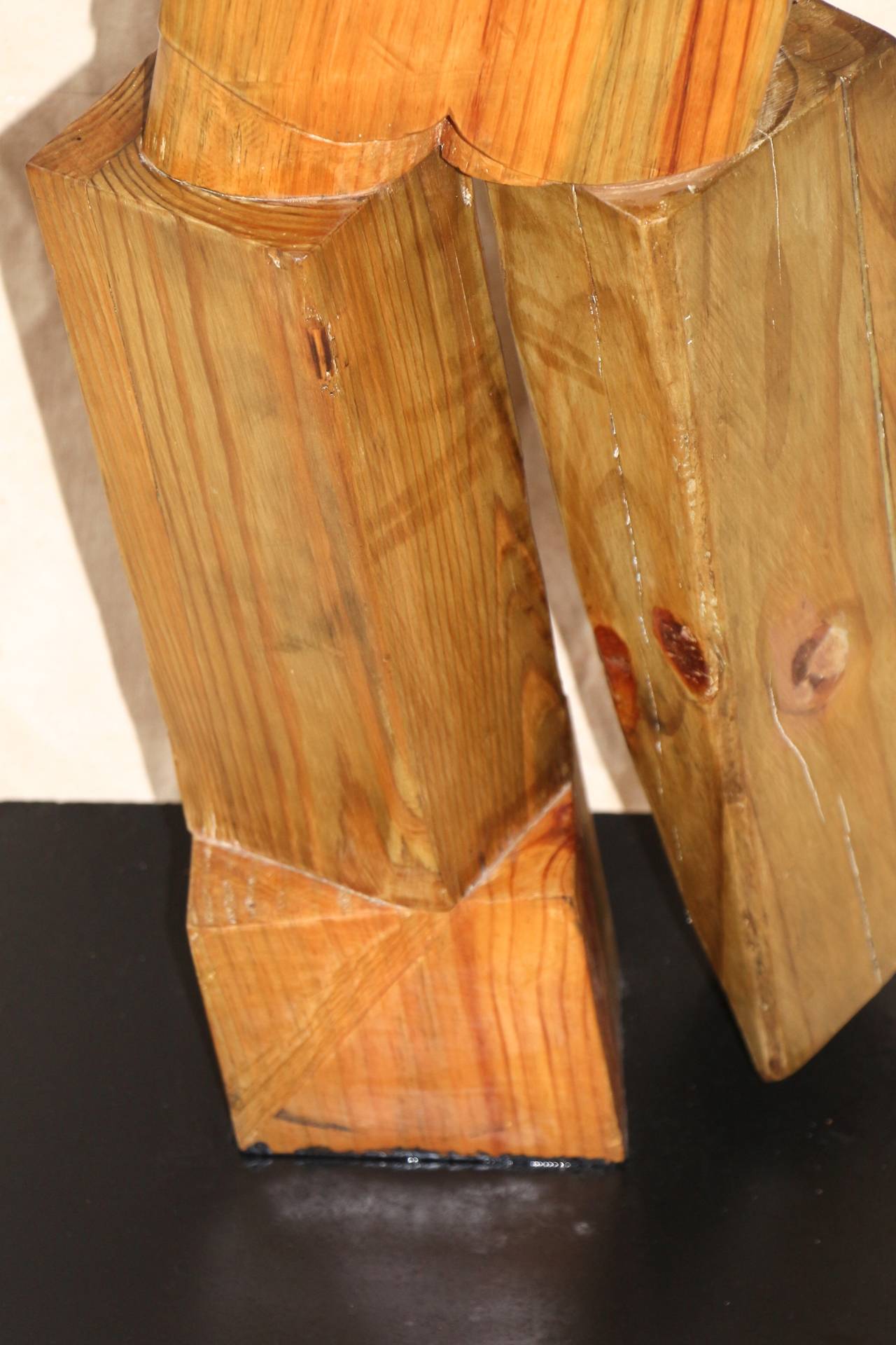 Whimsical Wood Sculpture by Noted Artist Fred Schumm at 1stDibs