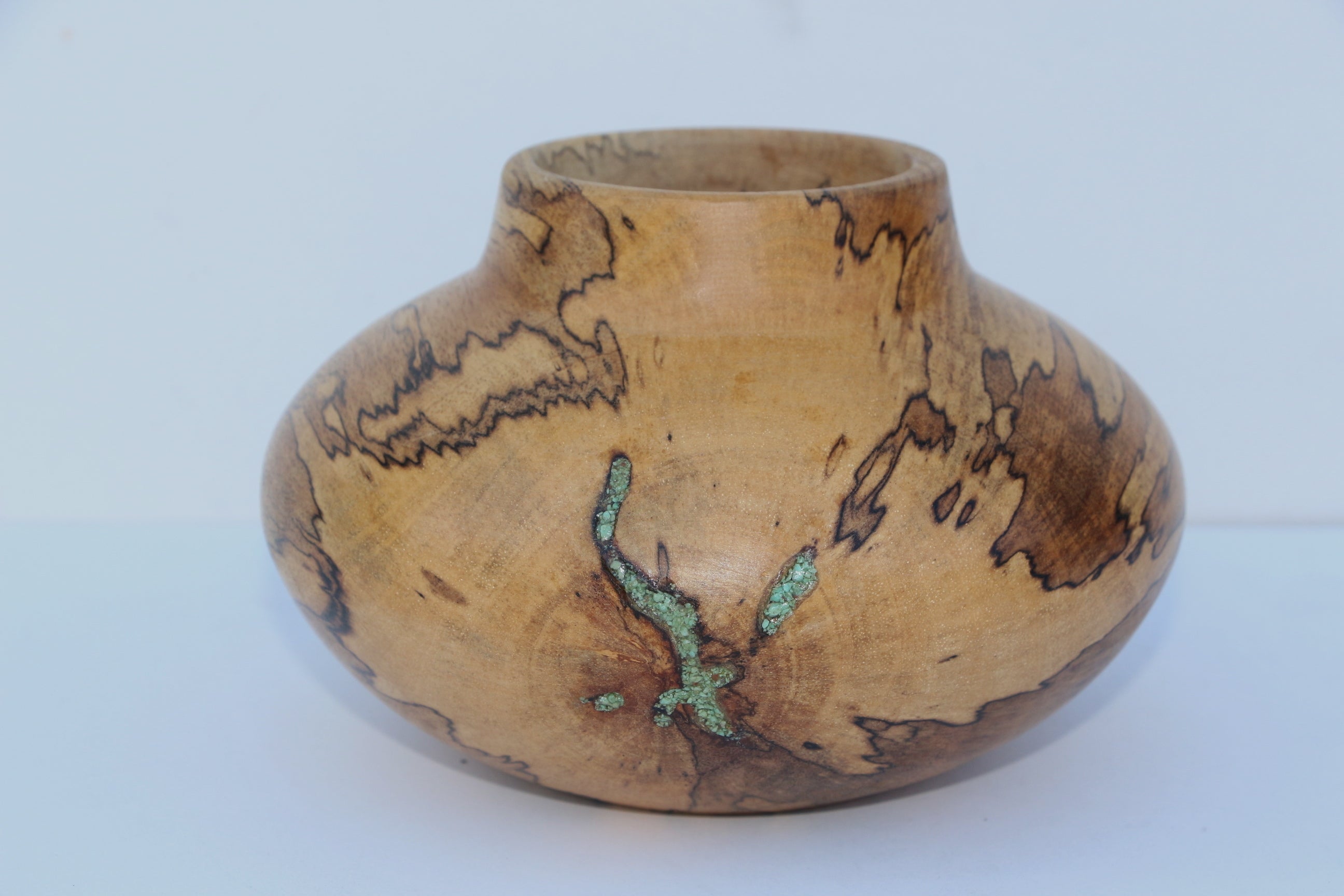 Martha Fraser Hand Turned Bowl With Inlay at 1stDibs