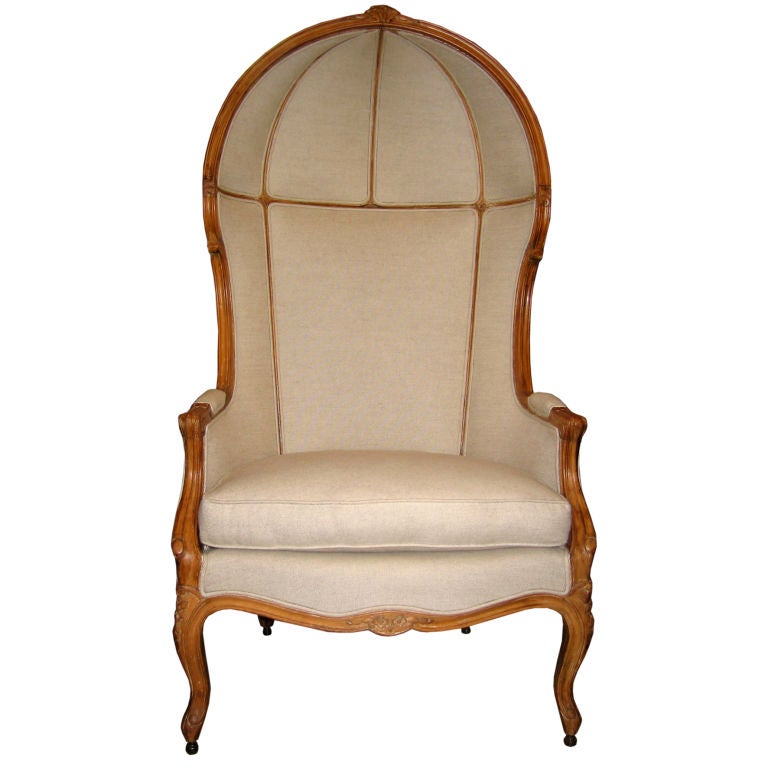 Vintage Hooded Chair at 1stDibs
