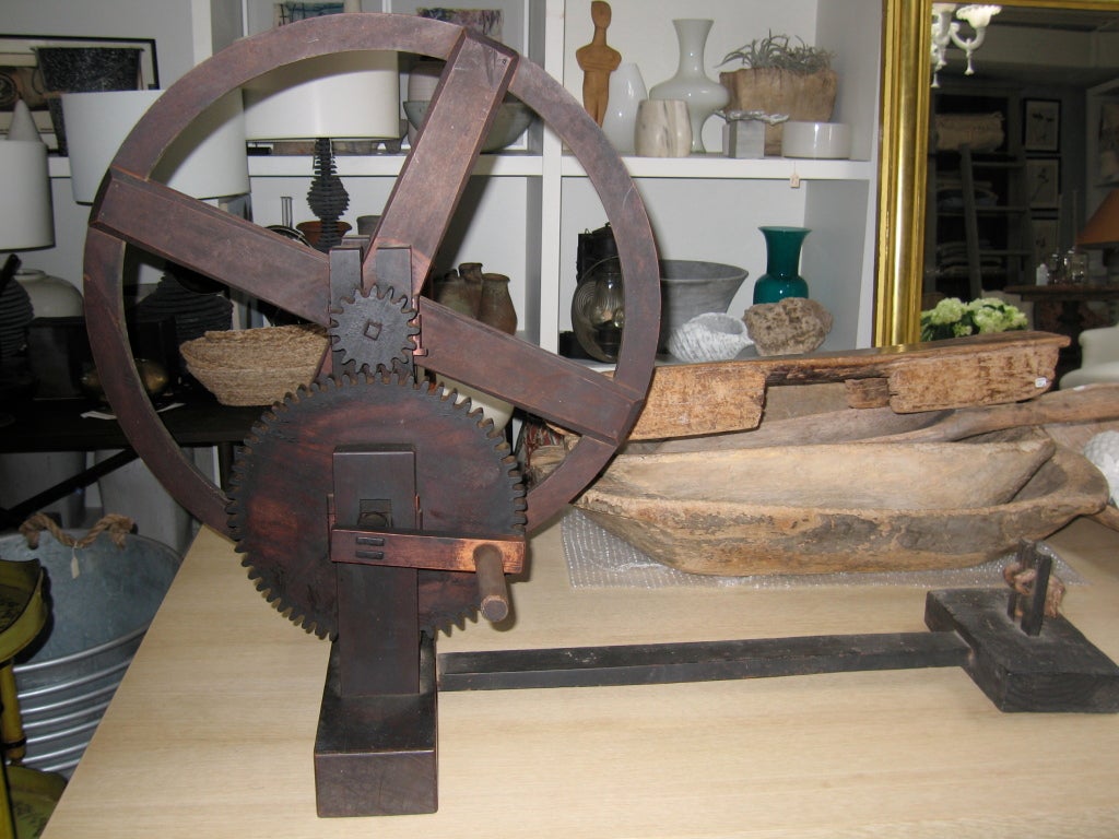 Graphic Japanese Spinning Wheel at 1stDibs