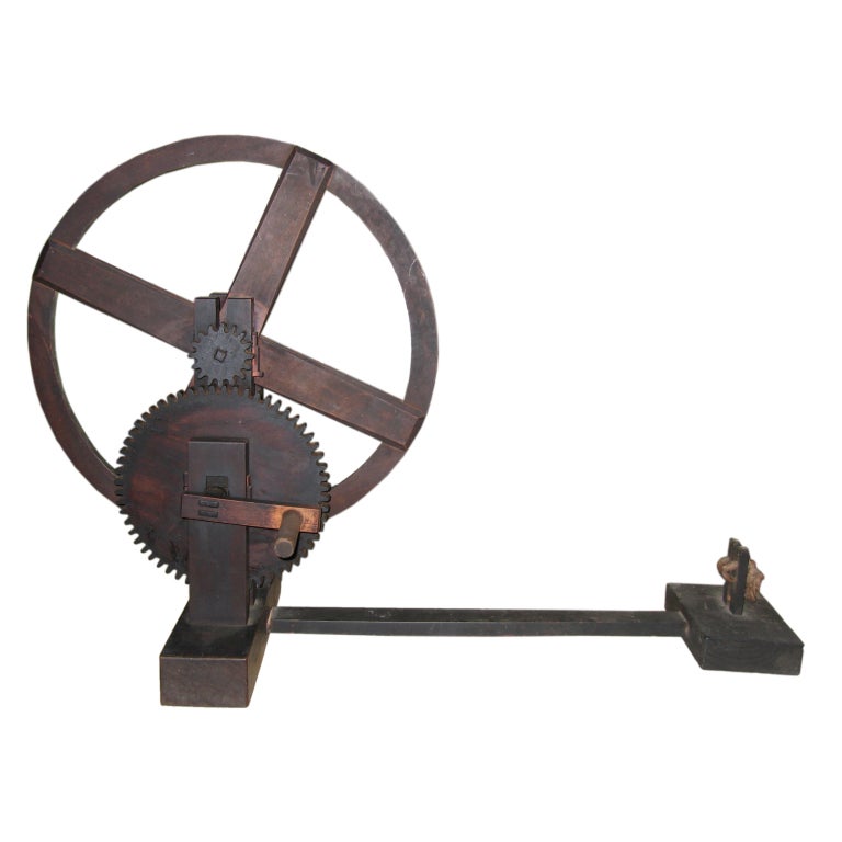 Graphic Japanese Spinning Wheel at 1stDibs