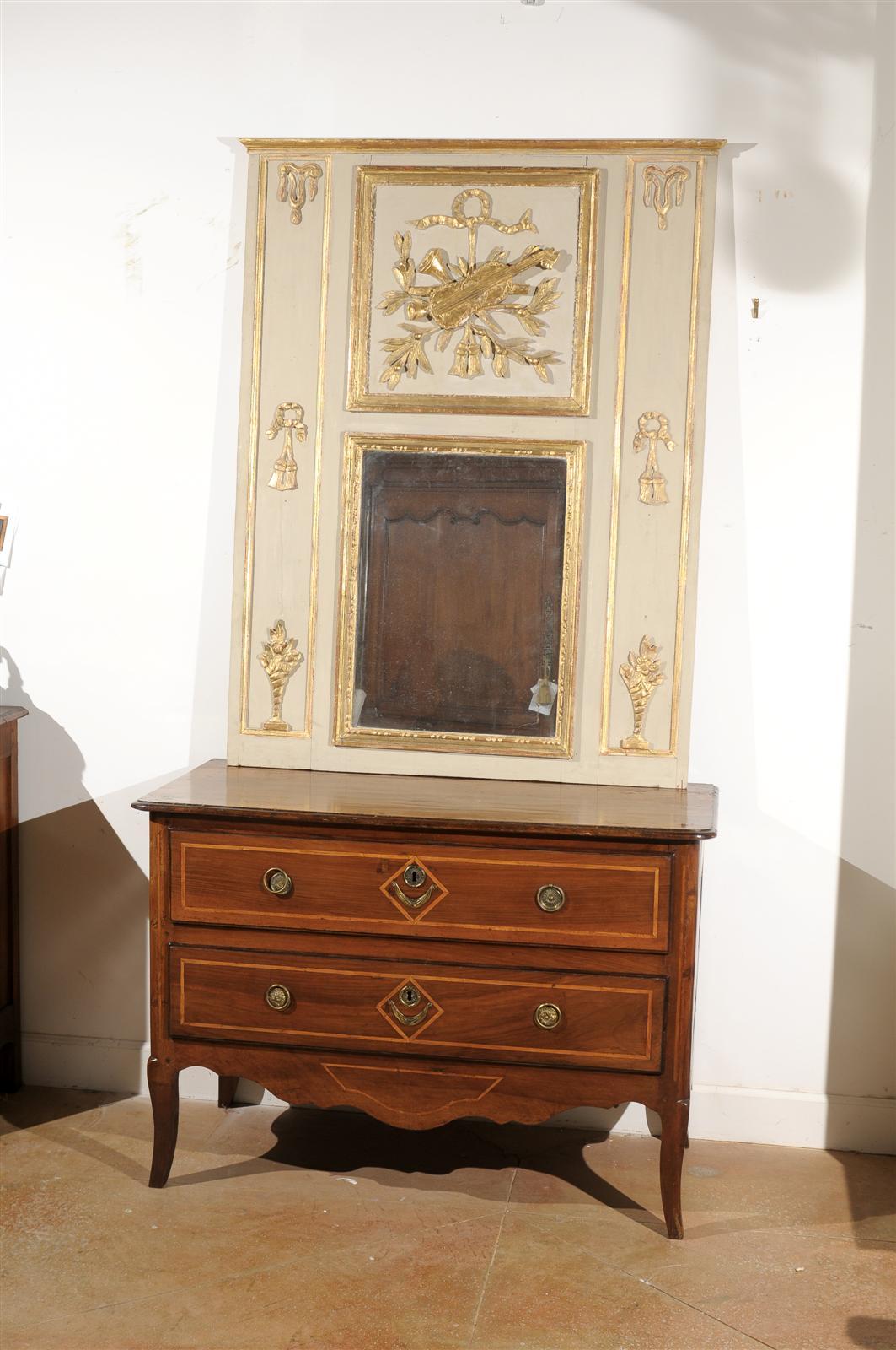 French Directoire Two-Drawer Walnut Commode with Banded Inlay from ...