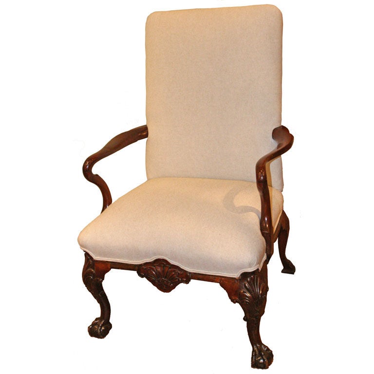 Georgian Library Arm Chair at 1stDibs