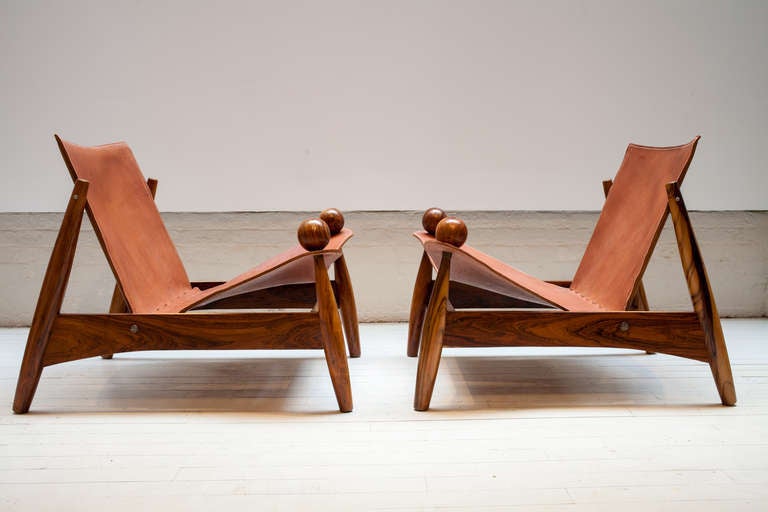 Pair of Rare Brazilian Chairs at 1stDibs