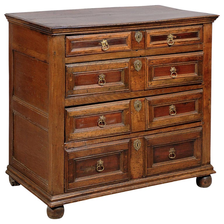 18th Century English Jacobean Style Oak Chest at 1stDibs | jacobean ...