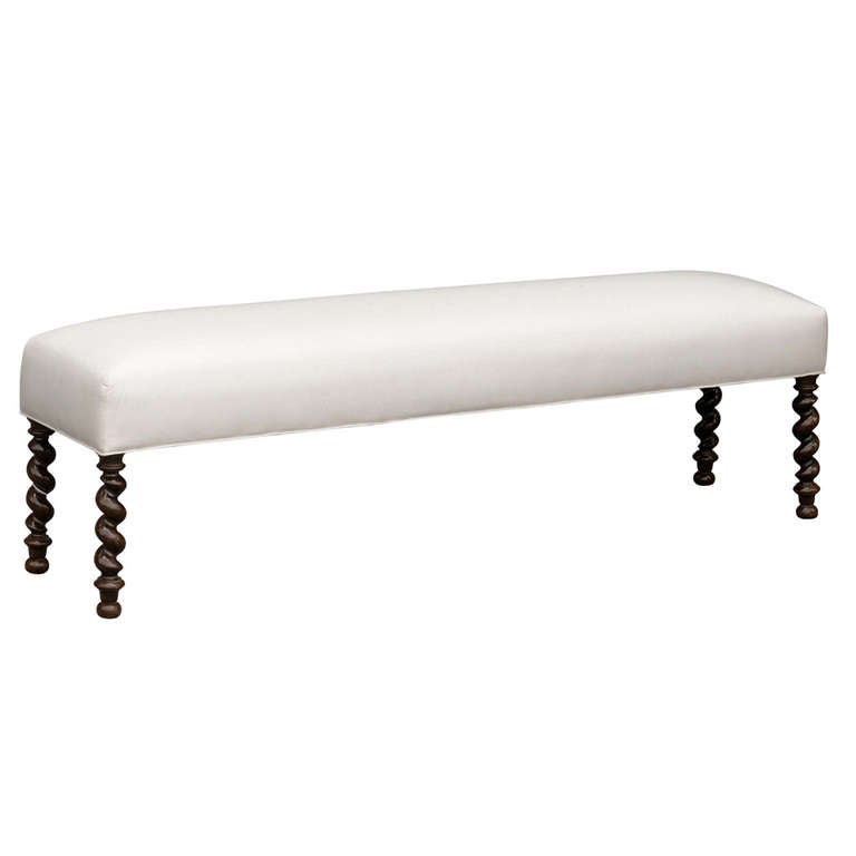 Long Barley Twist Bench at 1stDibs