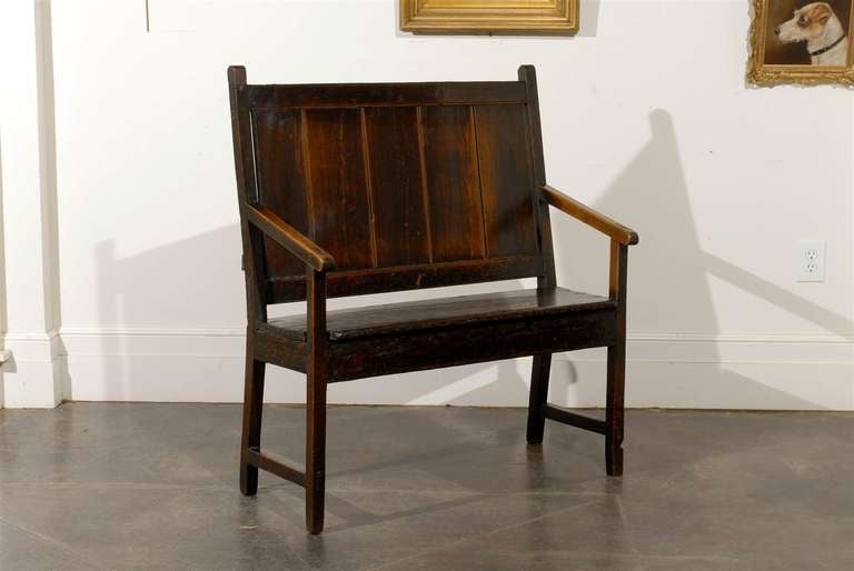 English Bench with Back at 1stDibs