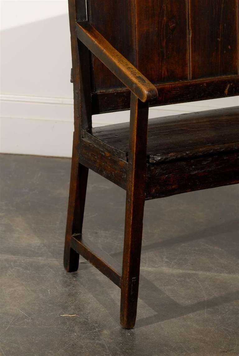 English Bench with Back at 1stDibs
