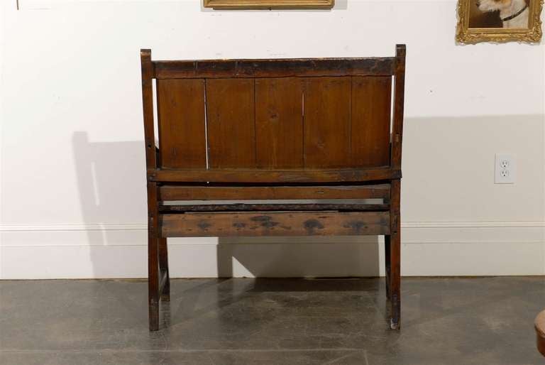 English Bench with Back at 1stDibs