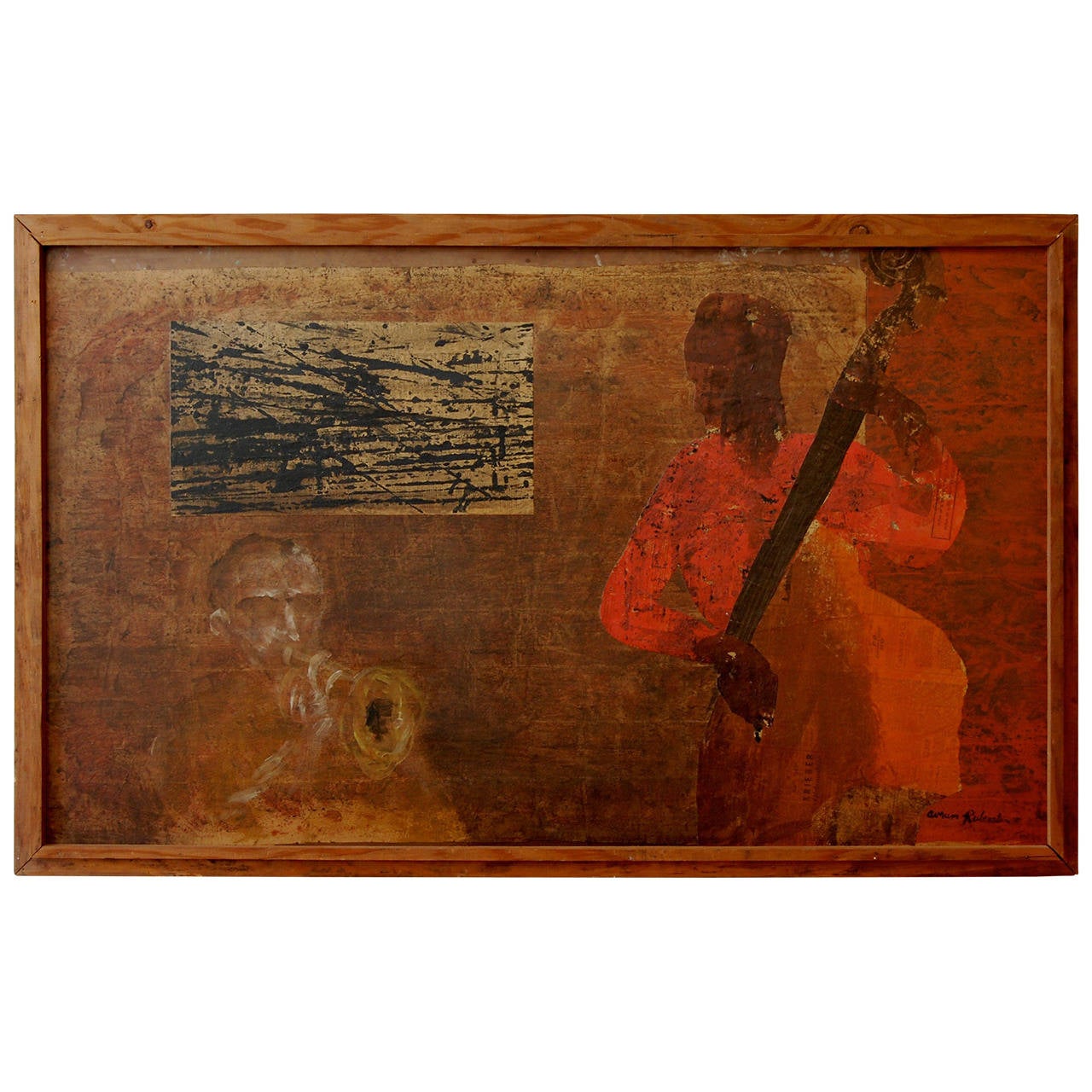 Abstract Jazz Painting by Avrum Rubenstein at 1stDibs