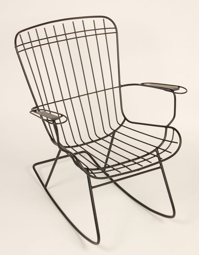 Iron Modernist Rocker at 1stDibs