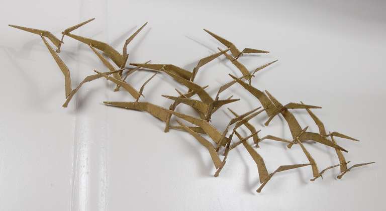 1970 Jere Flock of Seagulls Sculpture at 1stDibs