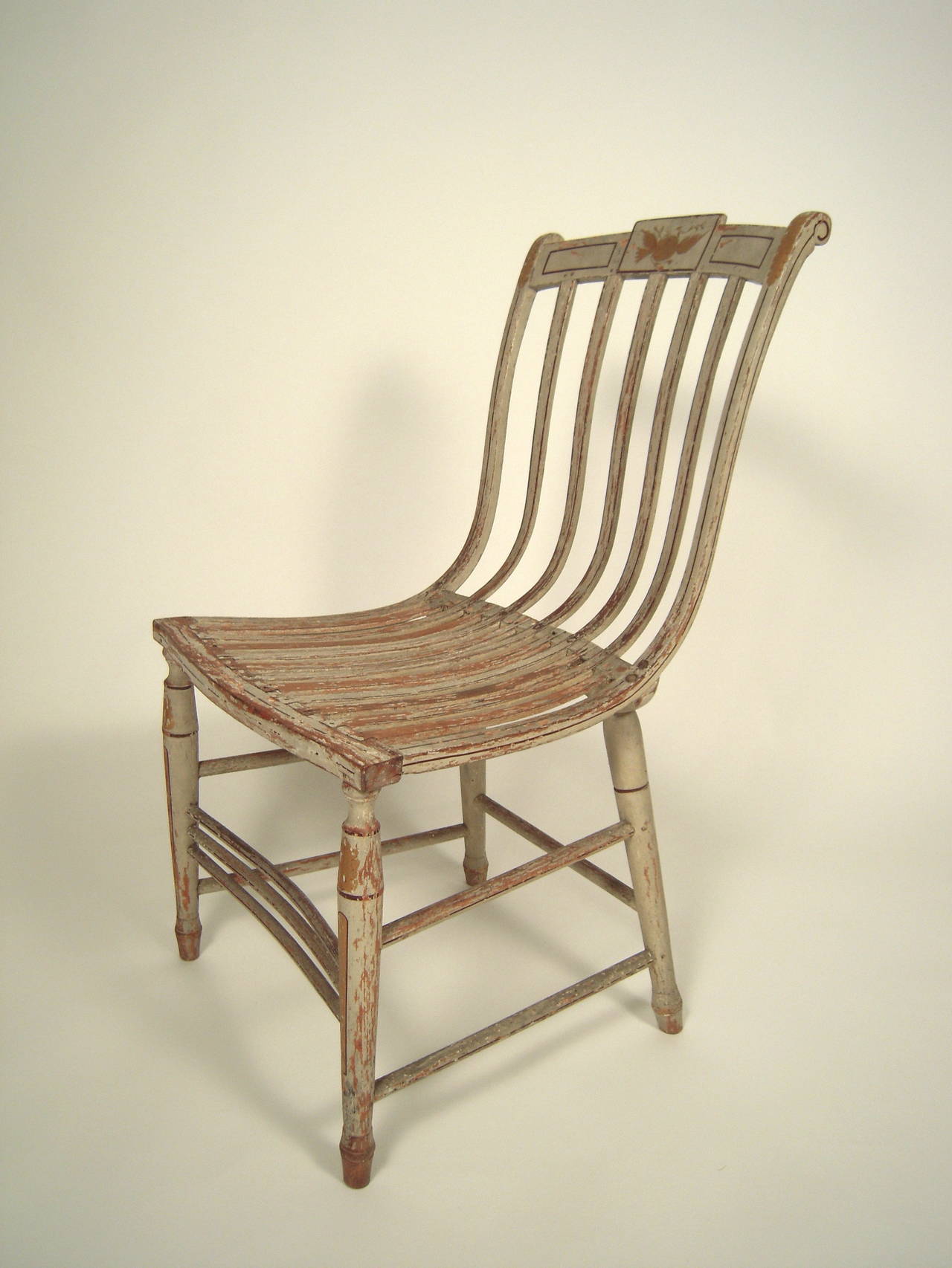 Rare Pair of Samuel Gragg 'Elastic' Chairs, Boston, circa 1808 at ...