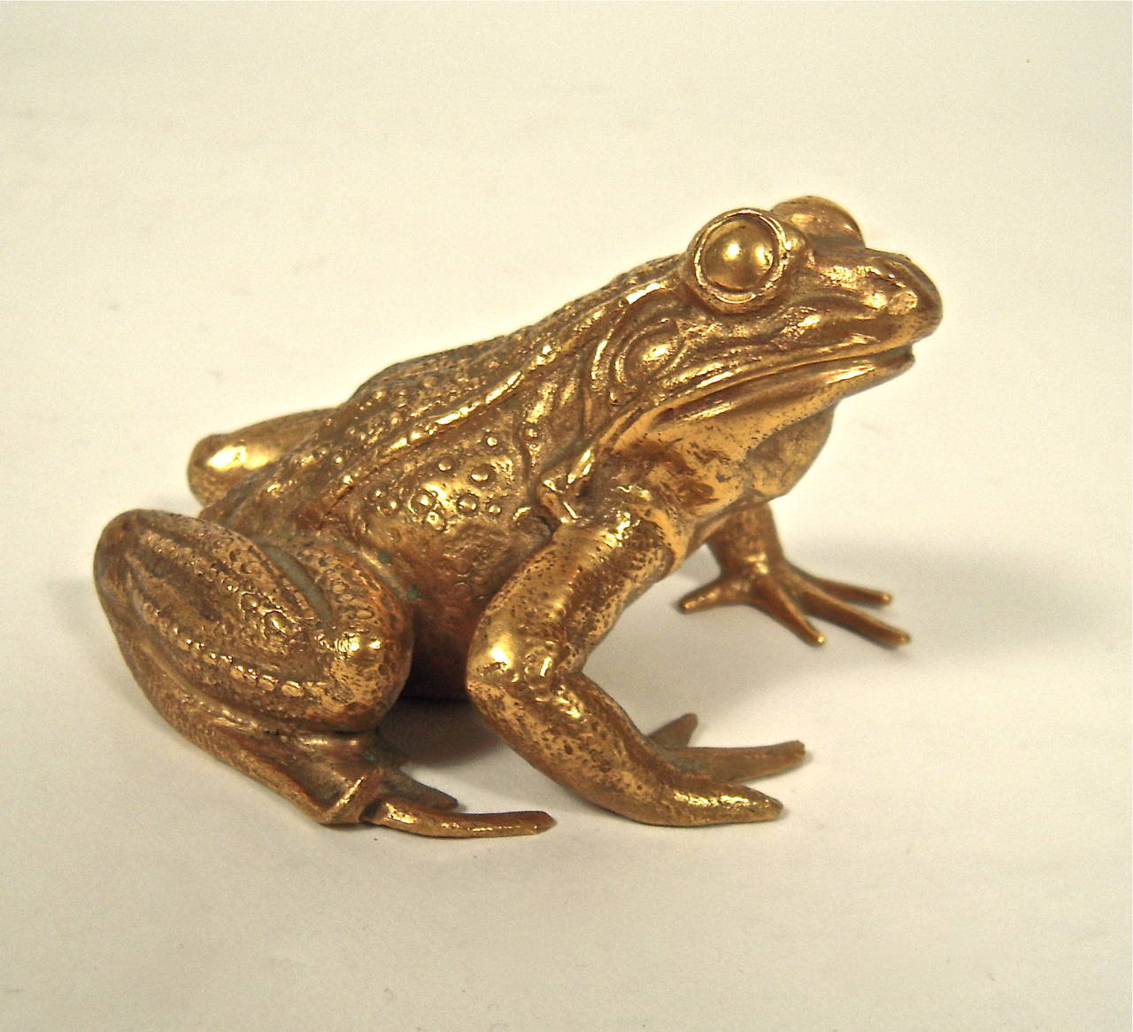 Small Gilt Bronze Frog Sculpture at 1stDibs | bronze frog statue, small ...