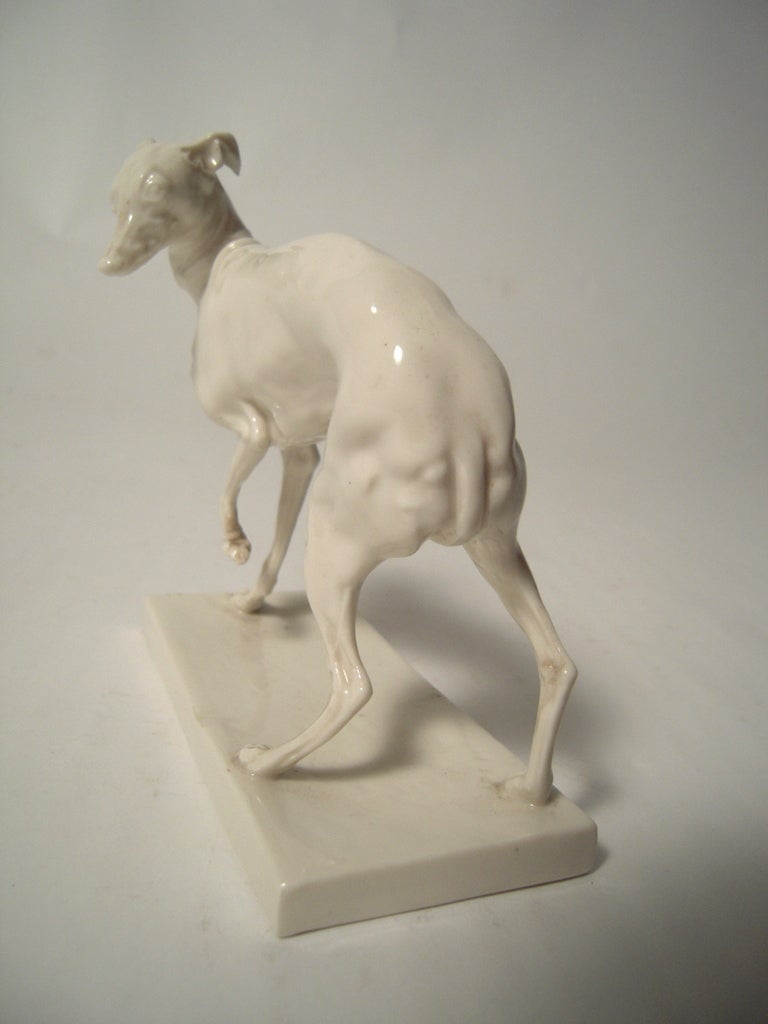 Nymphenburg Porcelain Whippet at 1stDibs