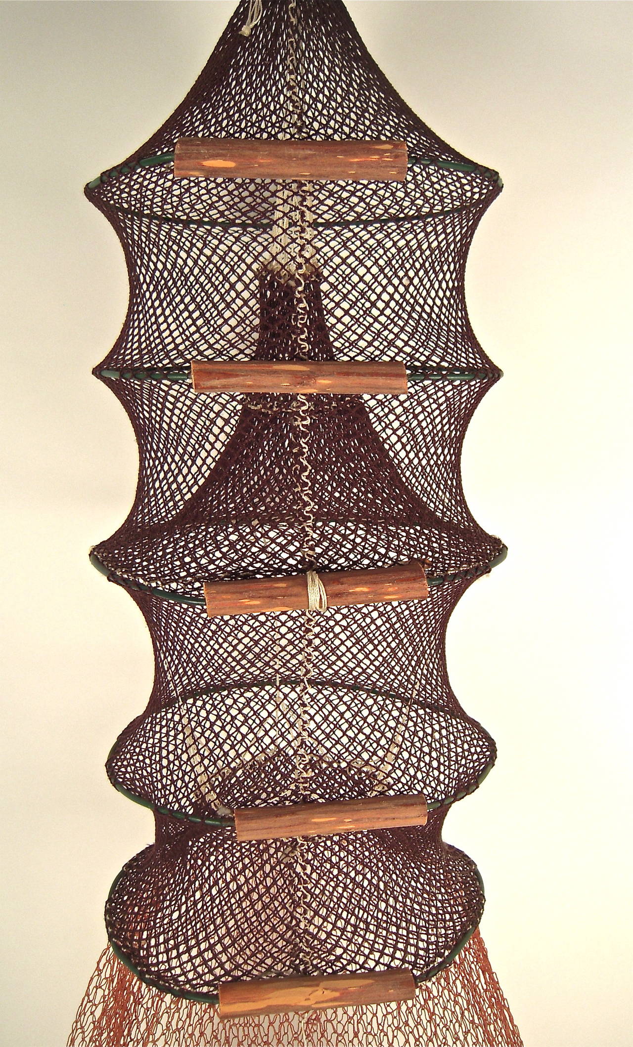 Hand Knotted String Fish Trap at 1stDibs