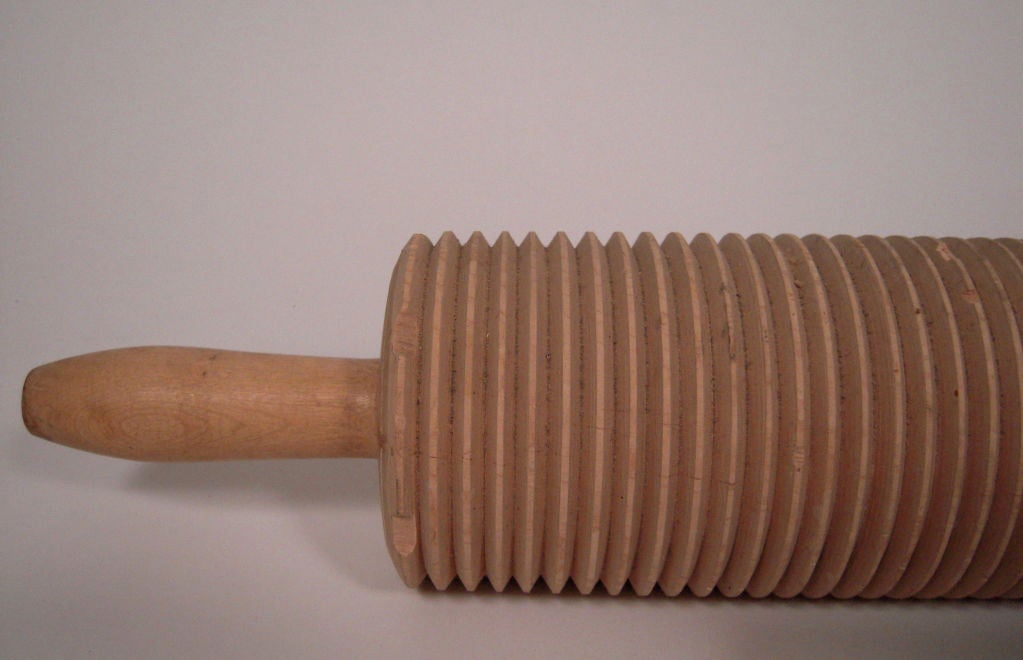 Large Sculptural Swedish Carved Wood Rolling Pins at 1stDibs