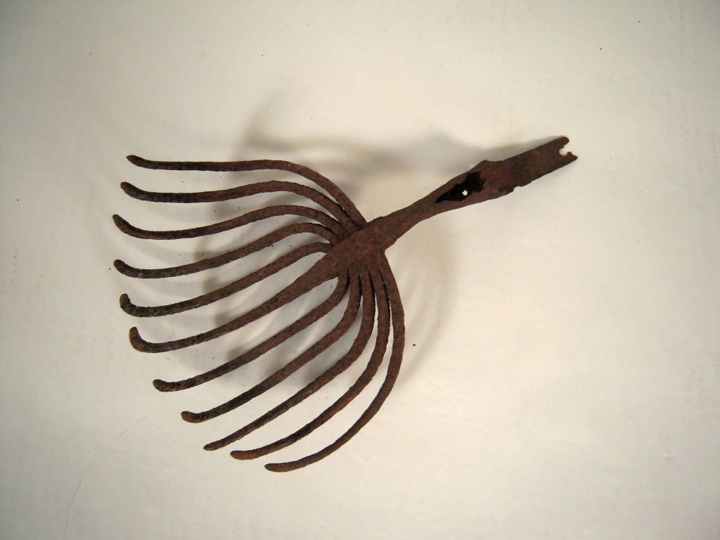 19th Century New England Wrought Iron Clam Rake at 1stDibs | antique ...