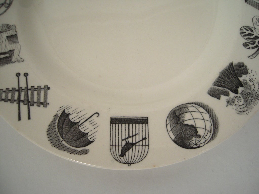 Eric Ravilious Alphabet Plate at 1stDibs | eric ravilious ceramics ...