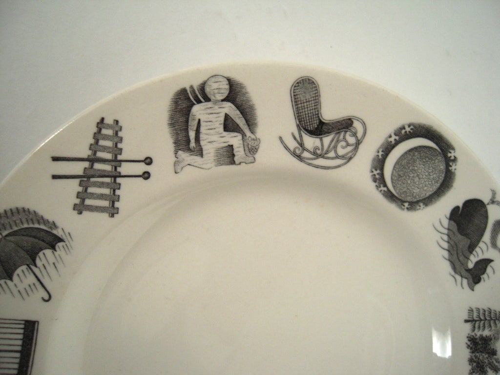 Eric Ravilious Alphabet Plate at 1stDibs | eric ravilious ceramics ...