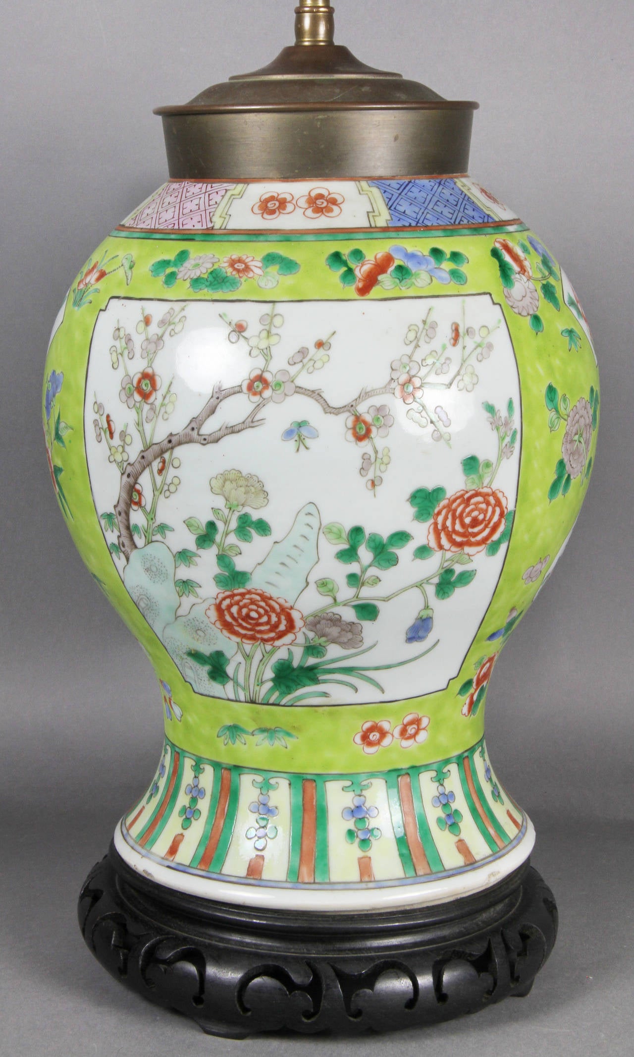 Chinese Porcelain Famille Rose Table Lamp at 1stDibs | famille rose lamp