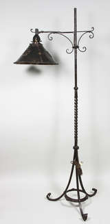 Arts And Crafts Wrought Iron Floor Lamp at 1stdibs